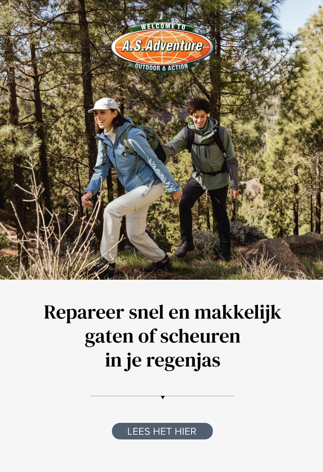 Hoe herstel je een gaatje of scheur in je outdoorjas? | A.S.Adventure